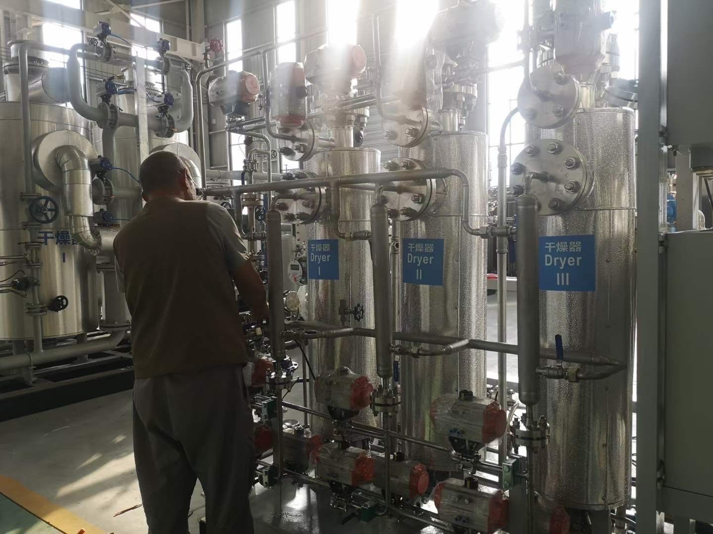 PSA hydrogen purifier in factory testing